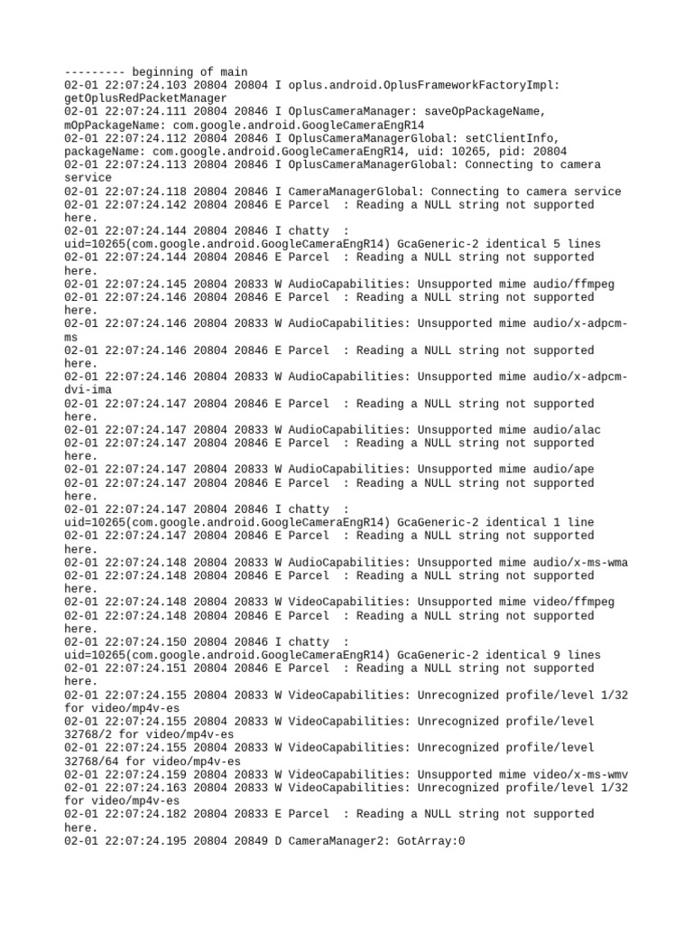 Log Cat 1706800043893 | PDF | Computer Engineering | Computer Programming