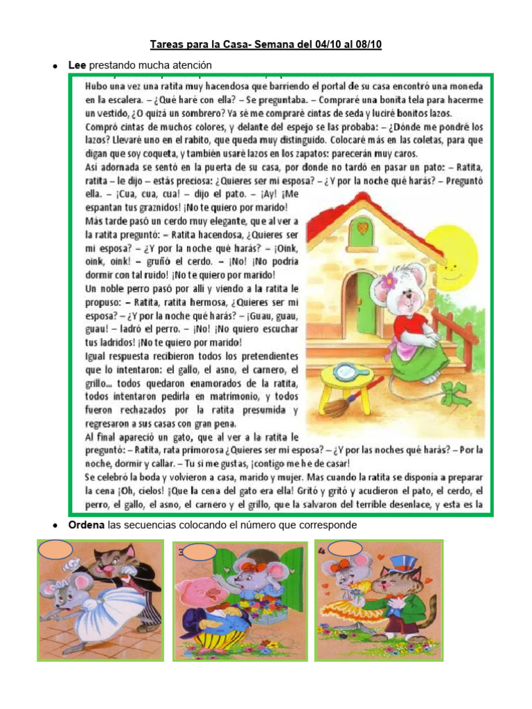 La Ratita Presumida | PDF | Lingüística | Sintaxis