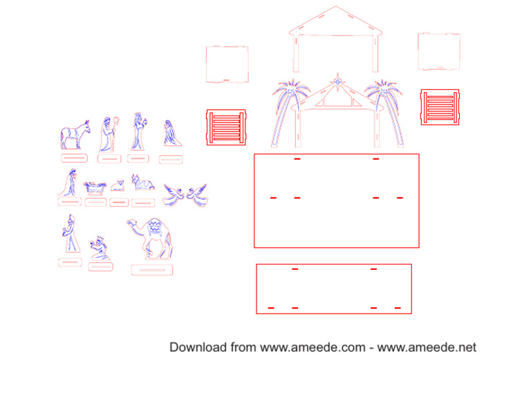 3d Nativity Stand E0020355 File Cdr and Dxf Free Vector Download for ...