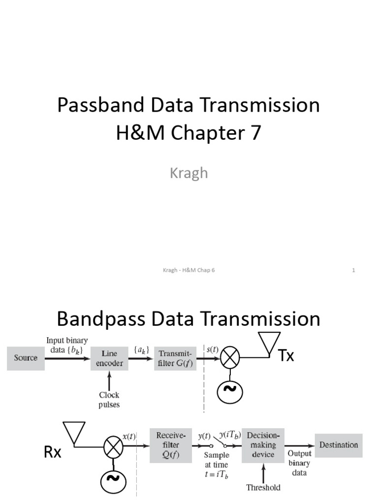 10 Passband Data Transmission Pdf Modulation Broadcast Engineering