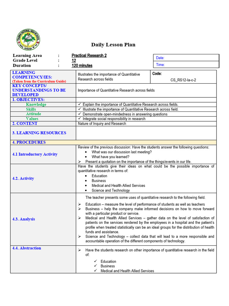 dLp PR2 - 2 | PDF | Quantitative Research | Learning