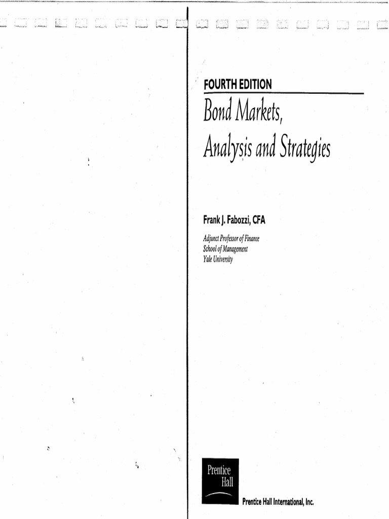 Fabozzi Bond Markets 1 75 | PDF