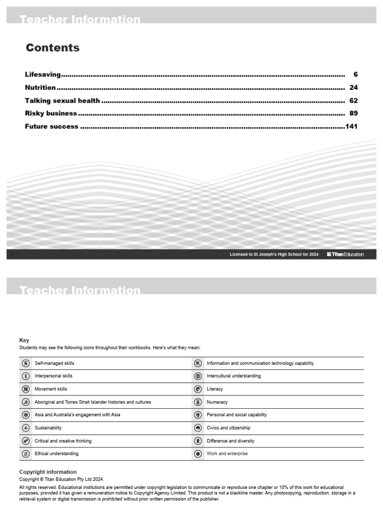 Year_10_PDHPE_Teacher_book_(1) | PDF | Swimming | Decision Making