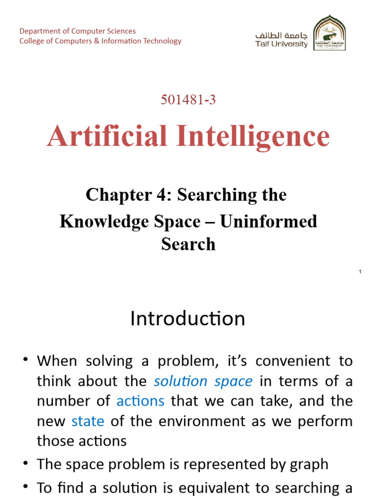 Chapter 4 - Searching The Knowledge Space I | PDF | Discrete Mathematics | Theoretical Computer ...