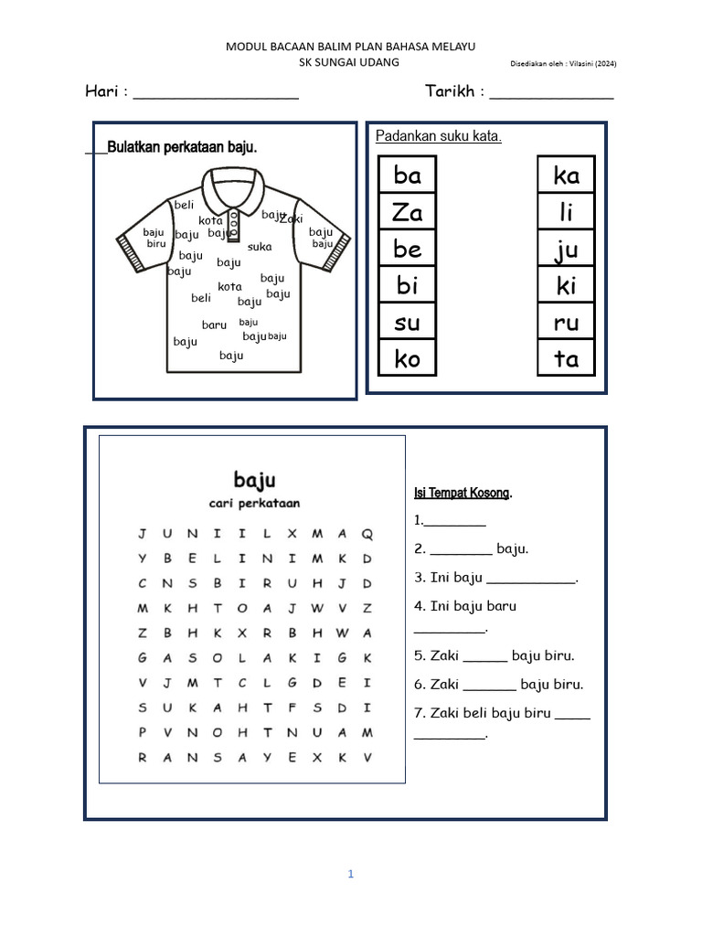 Modul Latihan Bacaan | PDF