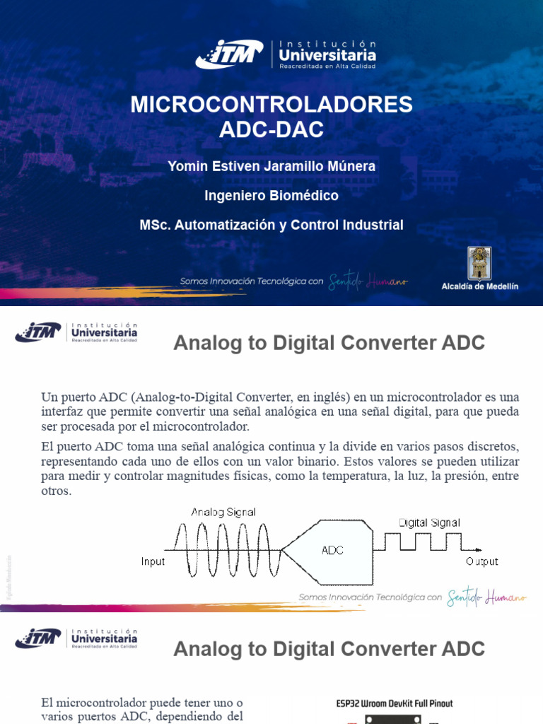 Clase ADC-DAC | PDF | Conversor analógico a digital | Señal analoga