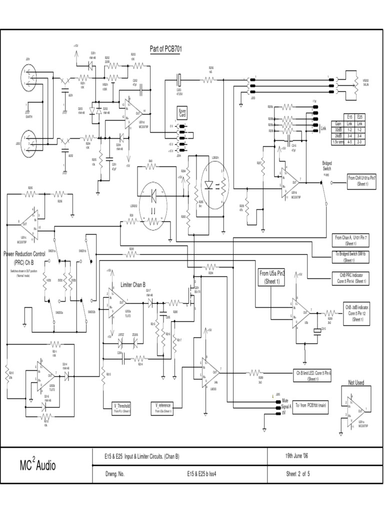 E15 & E25 Limiter Circuit Details | PDF | Electronics | Electrical Engineering