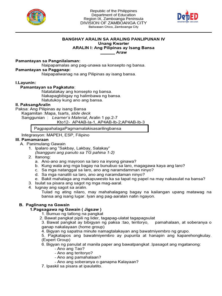 Aralin 1 a. 1st quater | PDF