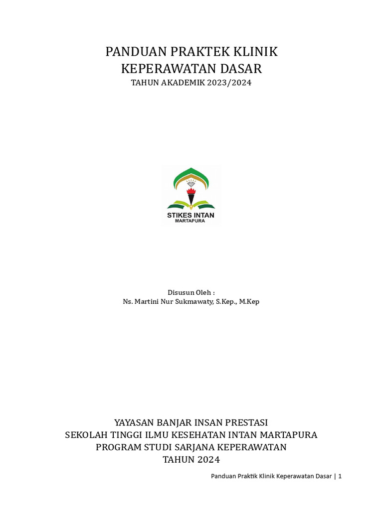 Panduan Praktek Klinik Keperawatan Dasar 2024 | PDF | Bisnis
