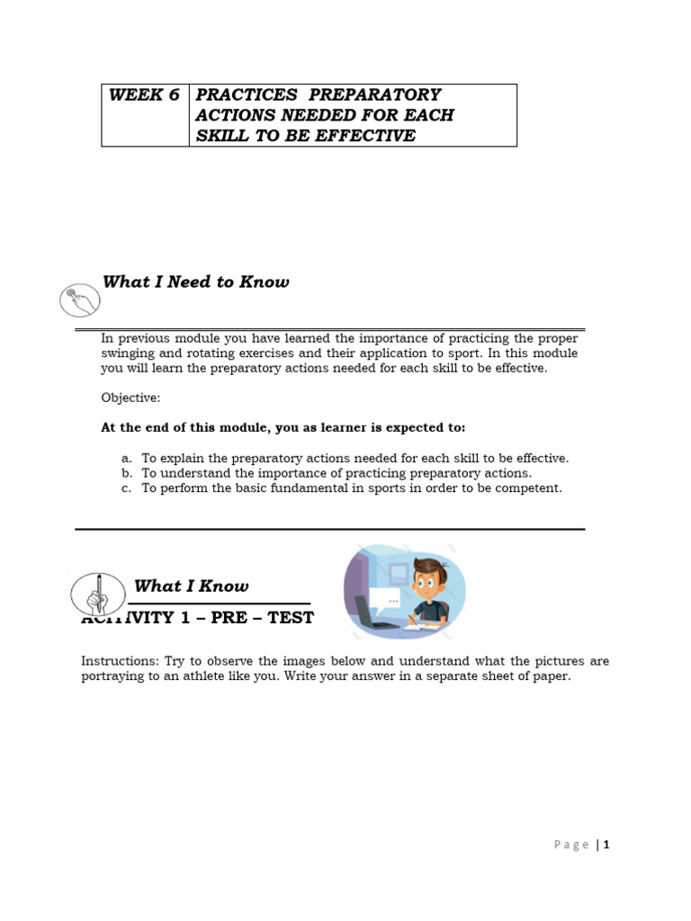 Week 6 Module Grade 9 | PDF | Meditation | Breathing