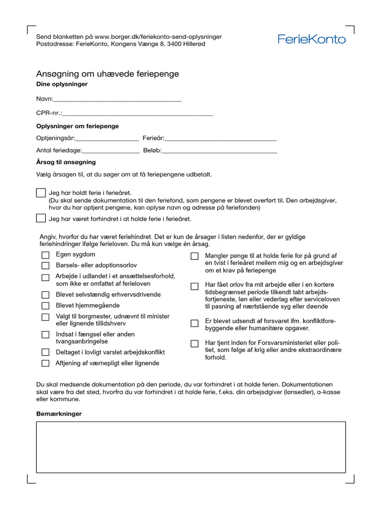 Ansoegning_om_uhaevede_feriepenge | PDF