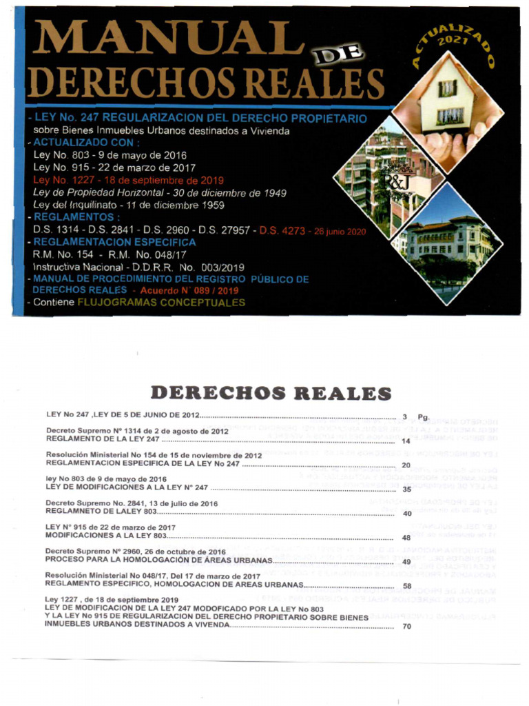 Manual de Derechos Reales 2020 | PDF | Propiedad | Dominio eminente