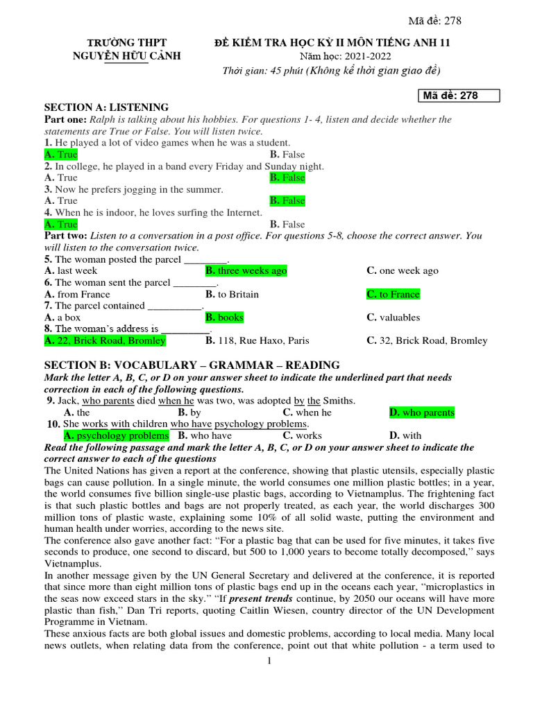 De 278 | PDF | Pollution | Plastic