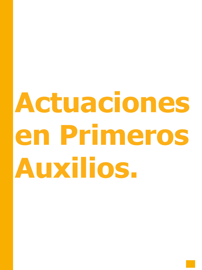 Manual Primeros Auxilios | PDF | Reanimación cardiopulmonar | Herida