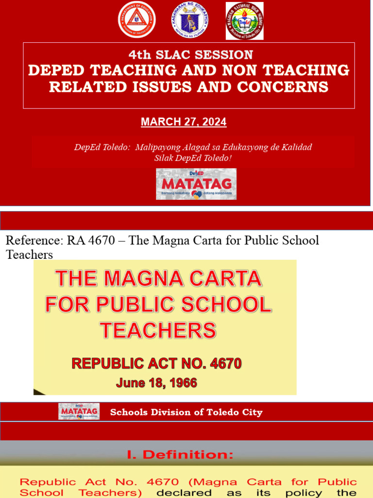 4th Slac Session March 272024 | PDF | Sick Leave | Teachers