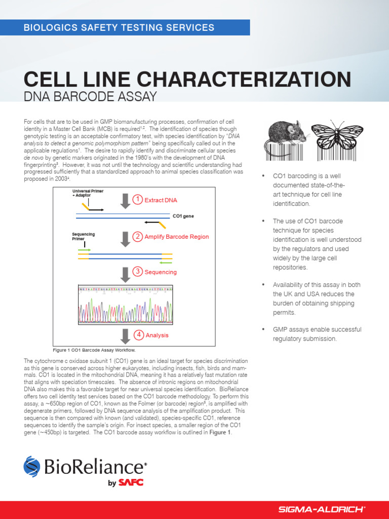 Dna Barcode Assays Flyer Final | PDF | Species | Life Sciences