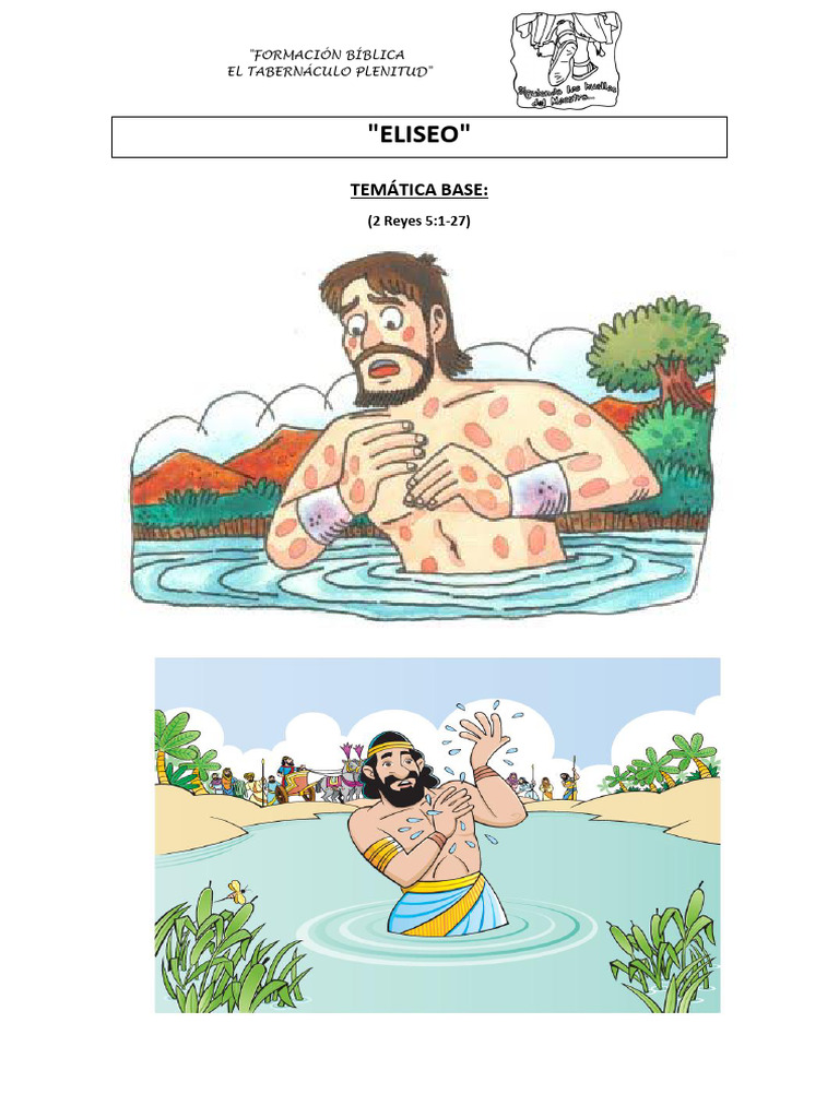 Naamán y Eliseo: Actividades para Niños | PDF | Libros de reyes ...