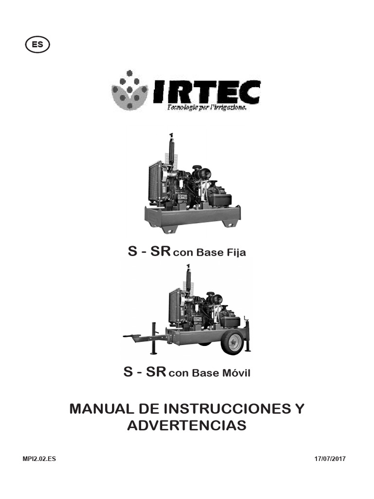 AG_IRT_MOP - Motobombas Irtec (17-07-2017) | PDF