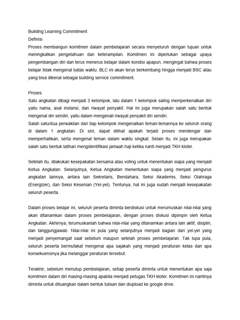 Building Learning Commitment | PDF