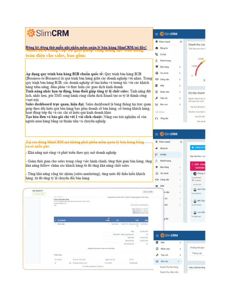 (SlimCRM) Tổng Hợp Mẫu Báo Giá | PDF