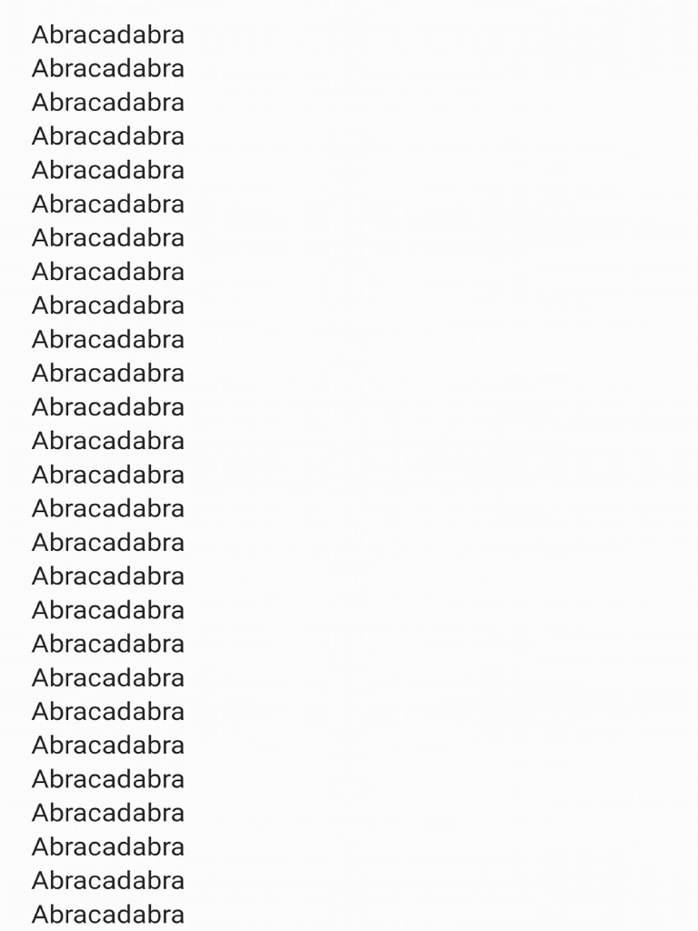 Abracadabra | PDF
