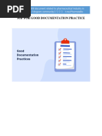 SOP For Good Documentation Practices | PDF | Specification (Technical Standard)