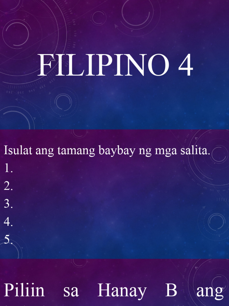 Filipino Progress Report Test | PDF