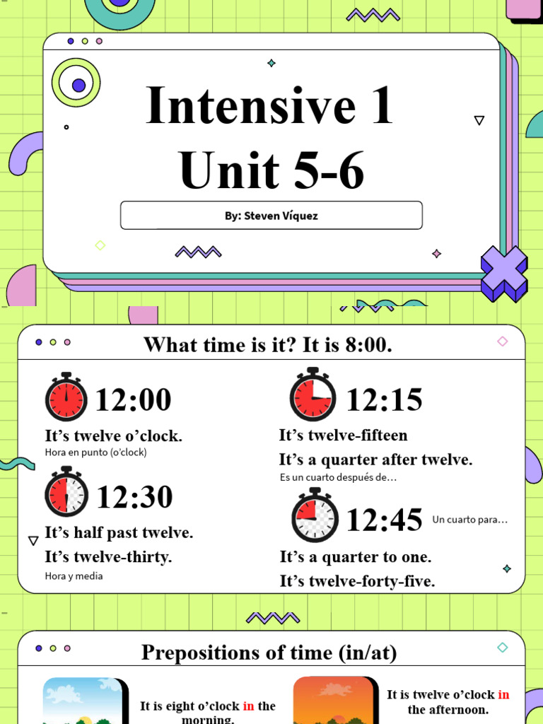 Time and Present Tense Grammar Guide | PDF | Verb | Syntax