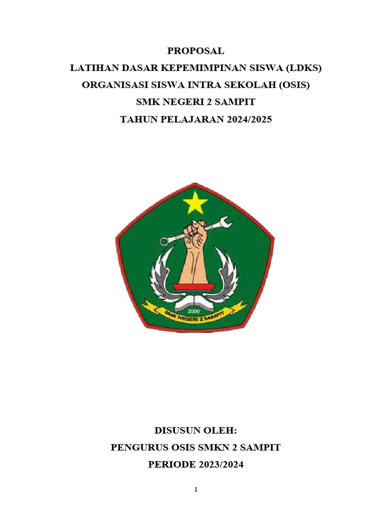 Proposal LDK Osis Baru | PDF