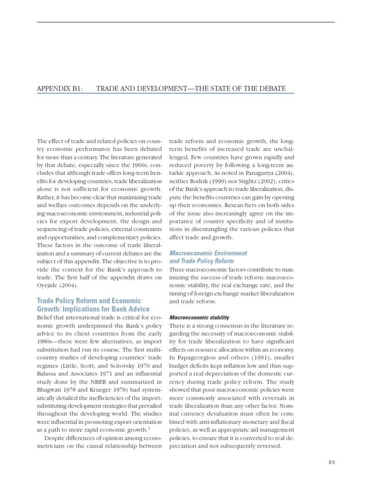Appendix b1 | PDF | Trade | Subsidy