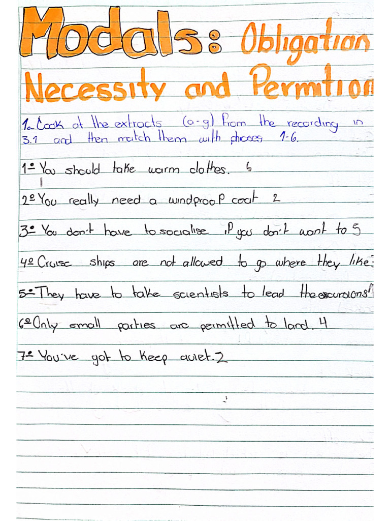 Mercedes Homework Modals | PDF