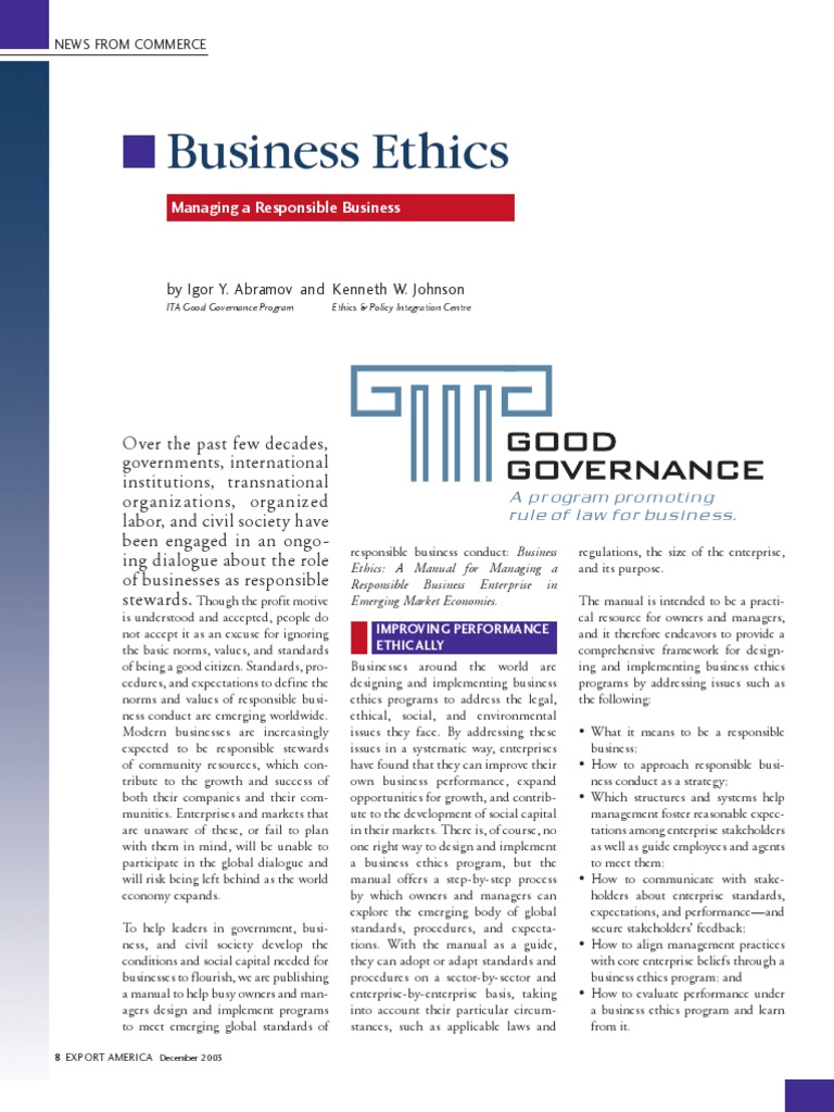 Business Ethics Pdf Business Ethics Business