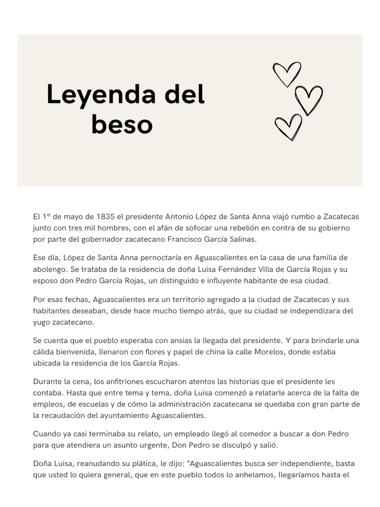 Leyenda Del Beso | PDF