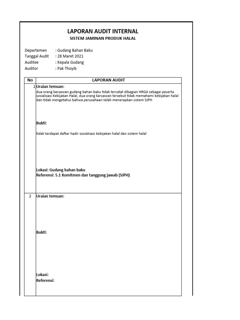 LK 5 & 6 - Form Lap Audit Dan LTKP-2 | PDF