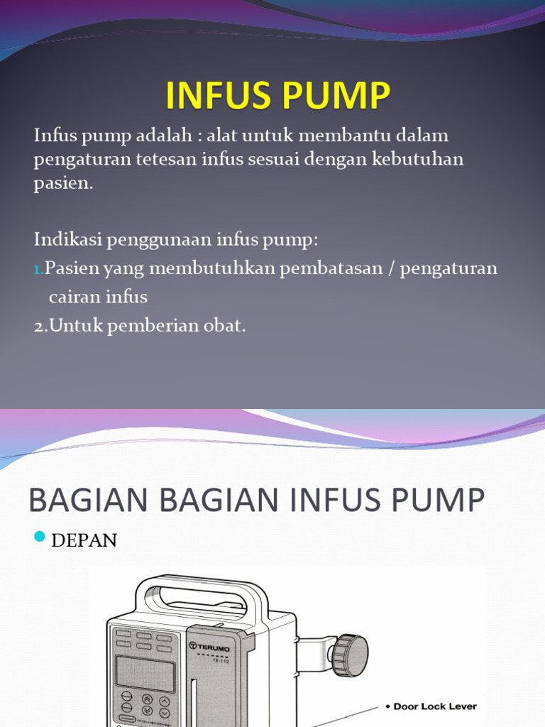 Pemasangan Infus Pump | PDF | Griya & Taman | Sains & Matematika