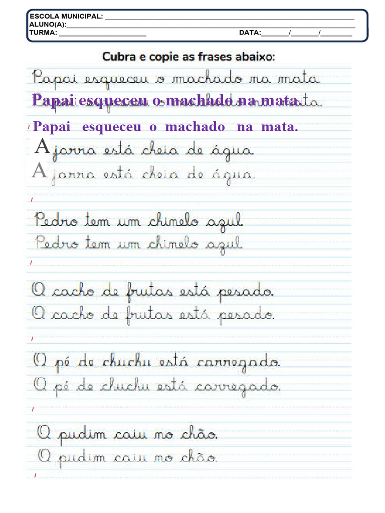 caligrafia frases | PDF