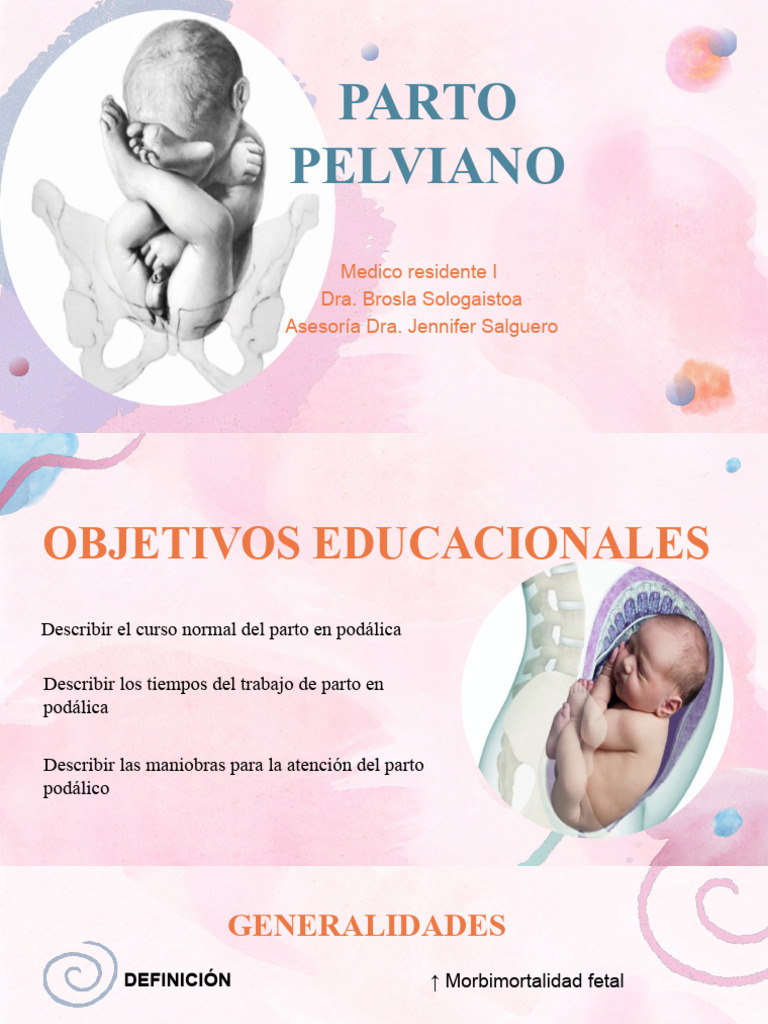 Maniobras en Parto Pelviano | PDF | Parto | Pelvis