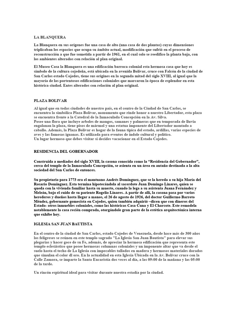 La Blanquera en Sus Orígenes Fue Una Casa de Alto | PDF | Arte