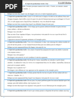 Canevas de production écrite 1ère bac | PDF