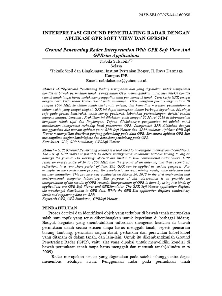 Teknik Radar Interferometri | PDF