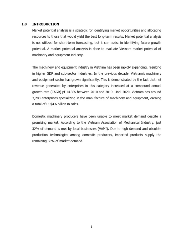 Ib-Market Potential Analysis | PDF | Agriculture | Vietnam