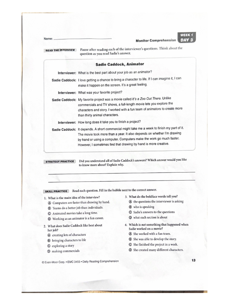 Monitor Comprehension | PDF