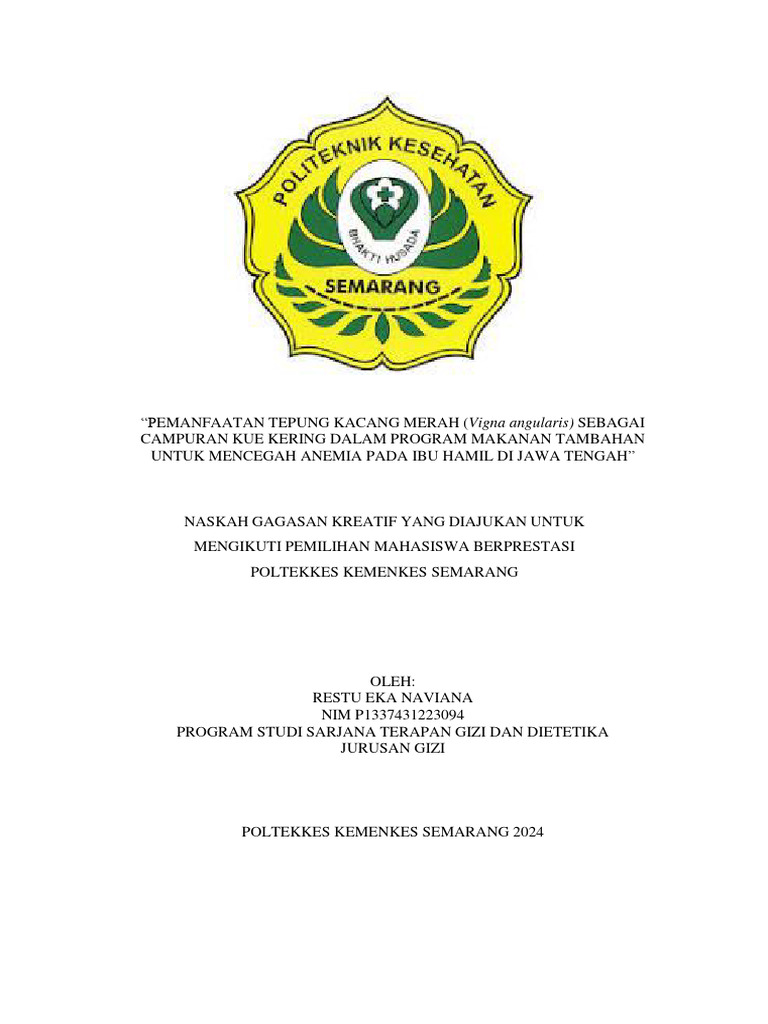 Naskah Gagasan Kreatif - Restu Eka Naviana - STR Gizi Poltekkes ...