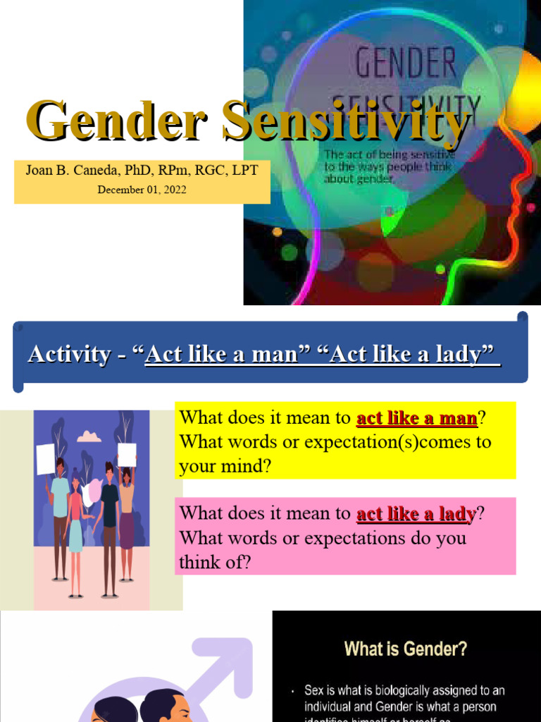 JOAN 2022 Gender Sensitivity # | PDF | Gender | Gender Studies