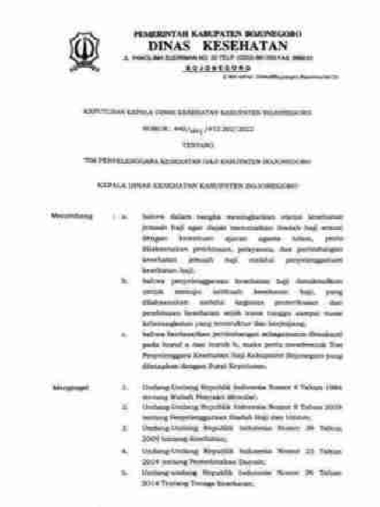 Sk Tim Penyelenggara Kesehatan Haji Kab Bjn 1 Compressed 11zon Compressed