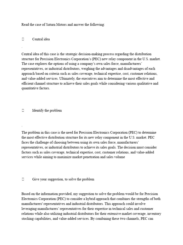 Asg 2 Adv Distribution | PDF | Sales | Marketing