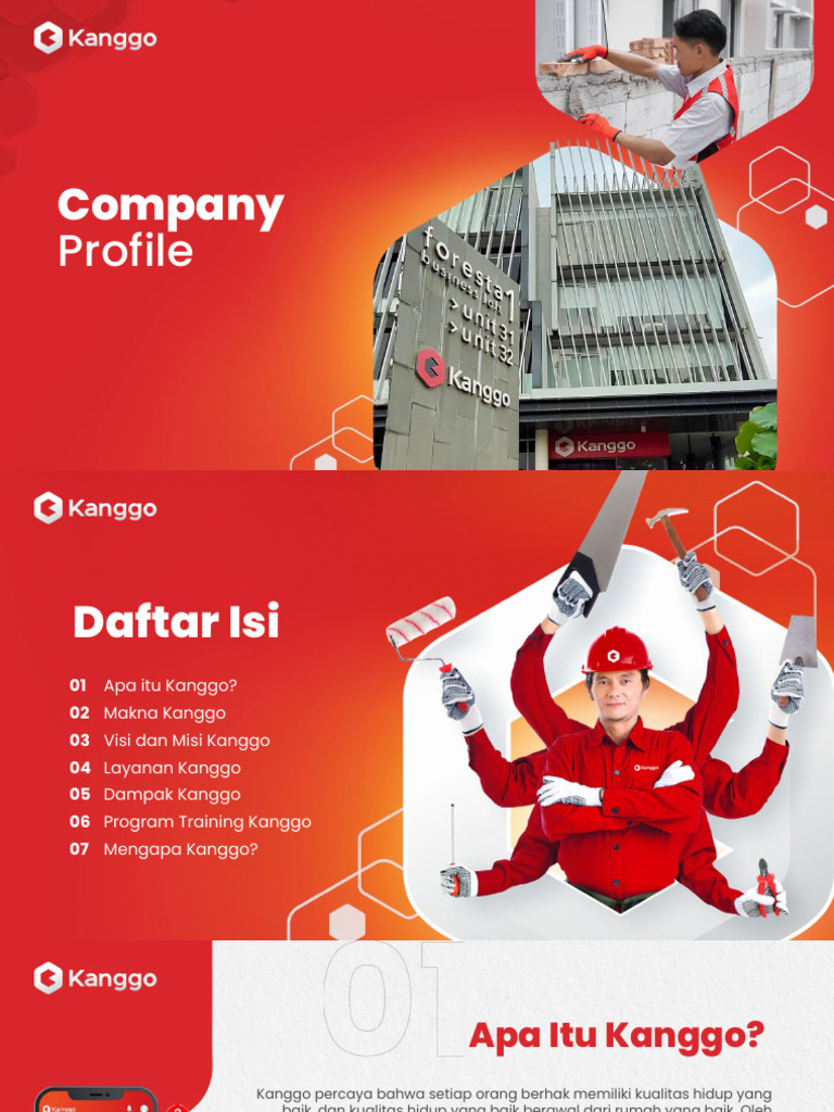 Profil Perusahaan Kanggo: Solusi Rumah | PDF