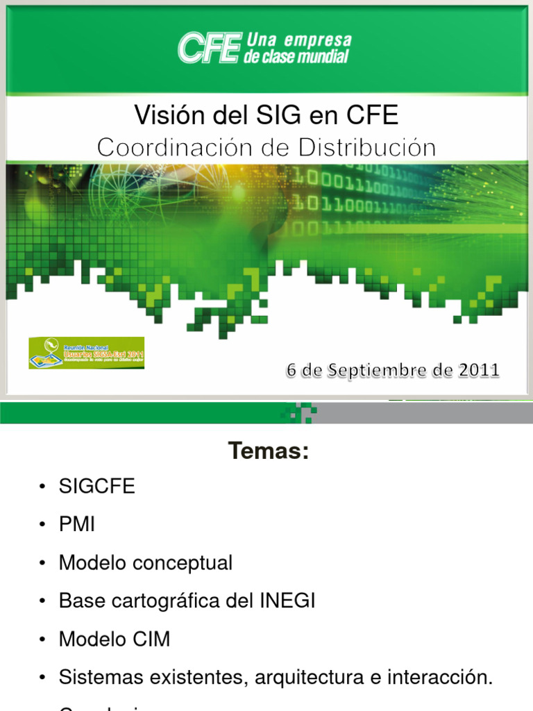 EJE2-Vision_del_SIG_en_CFE_CFE | PDF | Sistema de información ...