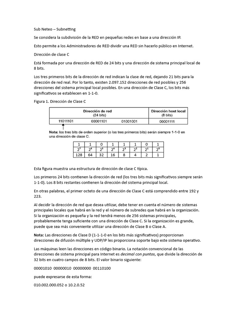 Sub Neteo | PDF | Poco | Dirección IP