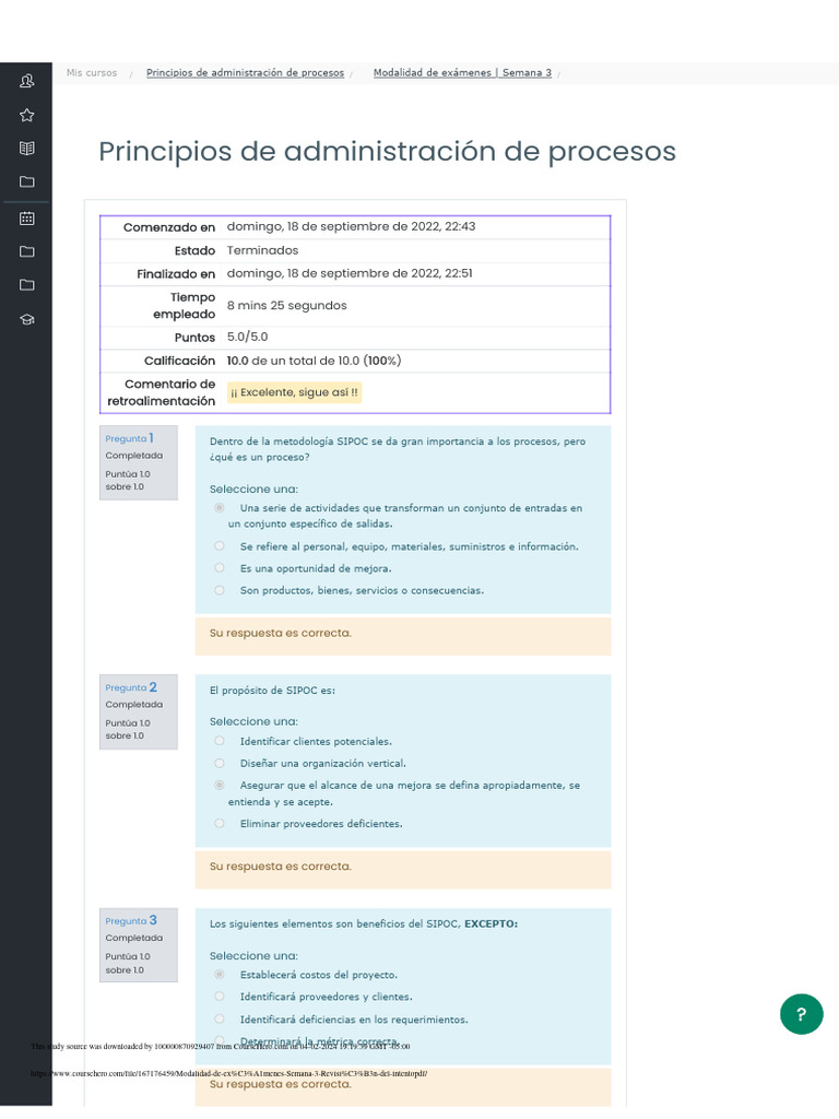 Modalidad de Ex Menes Semana 3 Revisi N Del Intento PDF | PDF | Business
